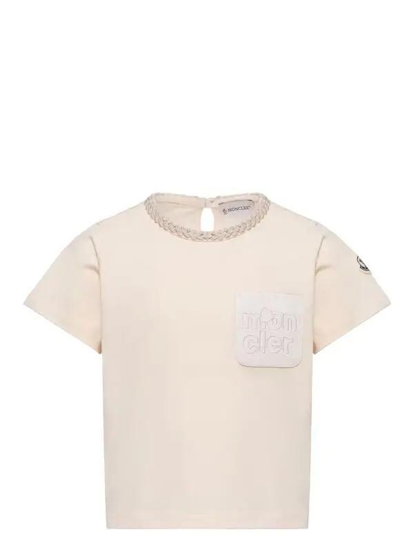 Moncler Logo Pocket T-shirt - Beige