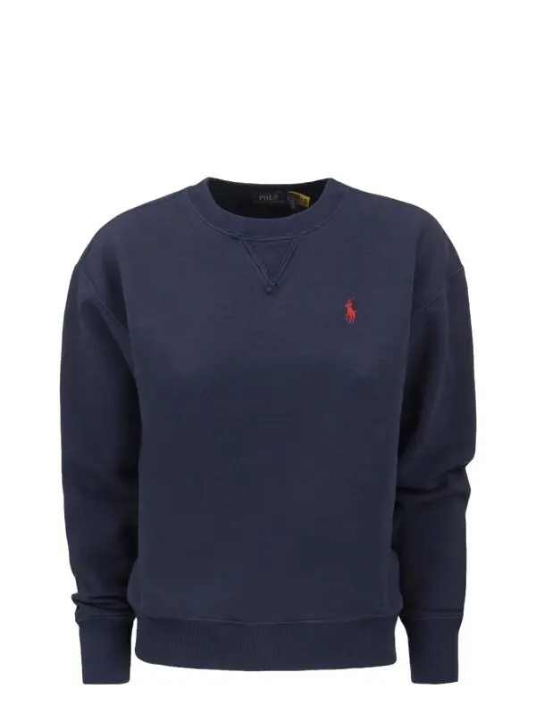 Polo Ralph Lauren Crewneck Sweatshirt With Logo Detail - Black