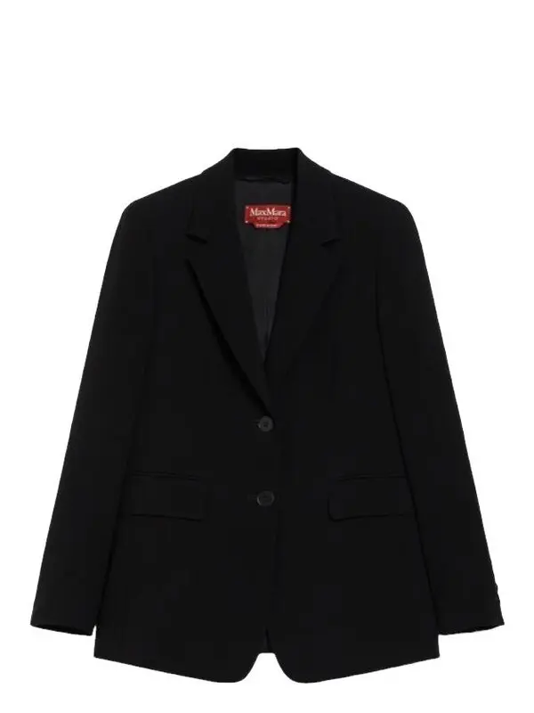 Max Mara Linz Single-breasted Tailored Blazer - Black