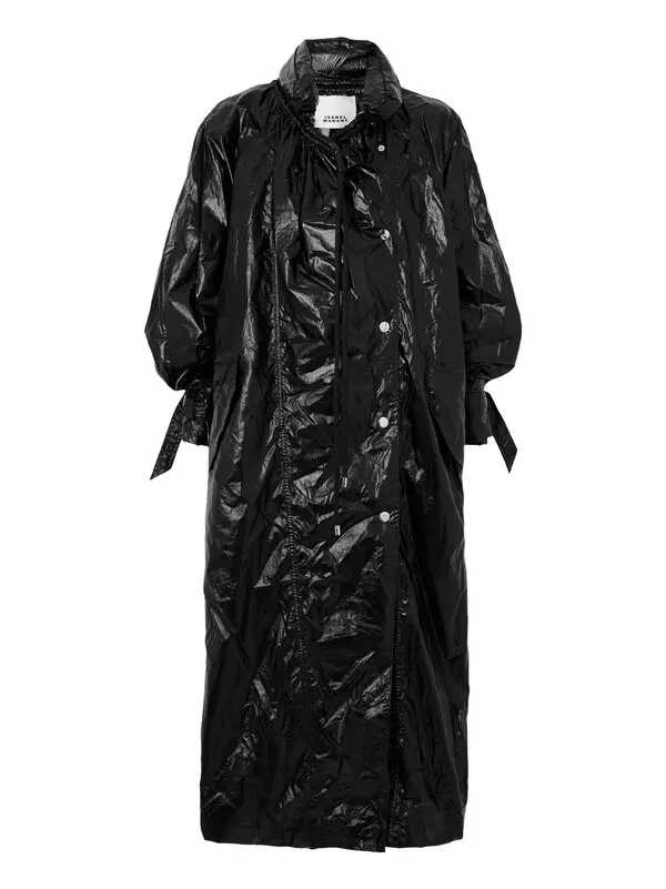 Isabel Marant Étoile High-necked Long Windbreaker - Black