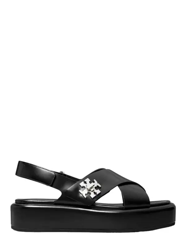 Tory Burch Turnlock Platform Sandals - Black