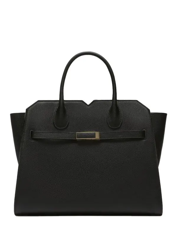 VALEXTRA Milano Top Handle Bag - Black