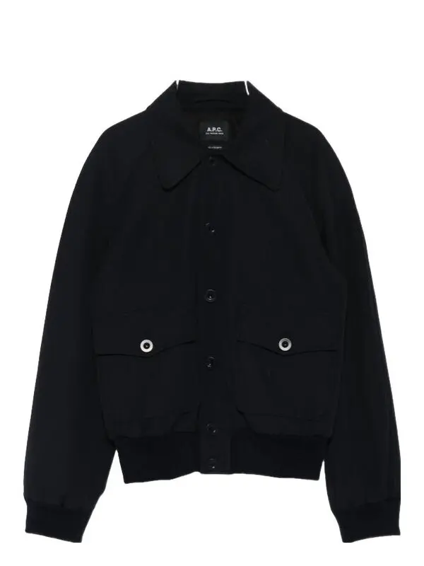 A.p.c. Long-sleeved Buttoned Jacket - Black