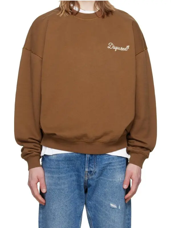 Dsquared2 D2 Crew Neck Sweatshirt - Brown