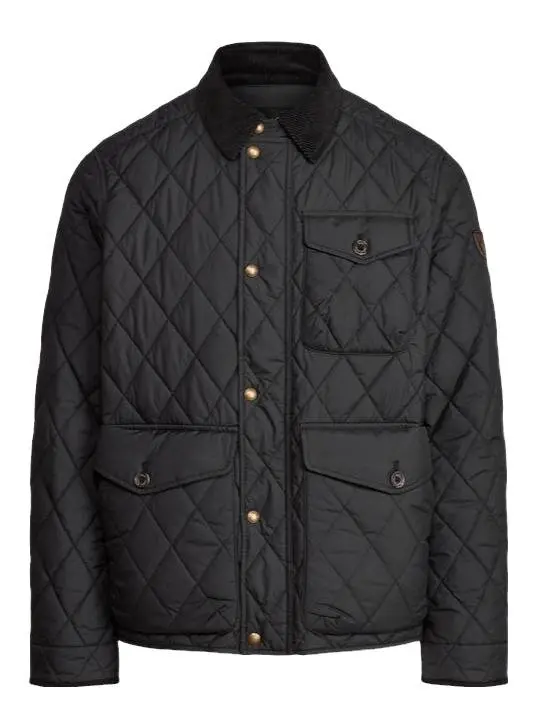 Polo Ralph Lauren Diamond-quilt Button-fastening Jacket - Black