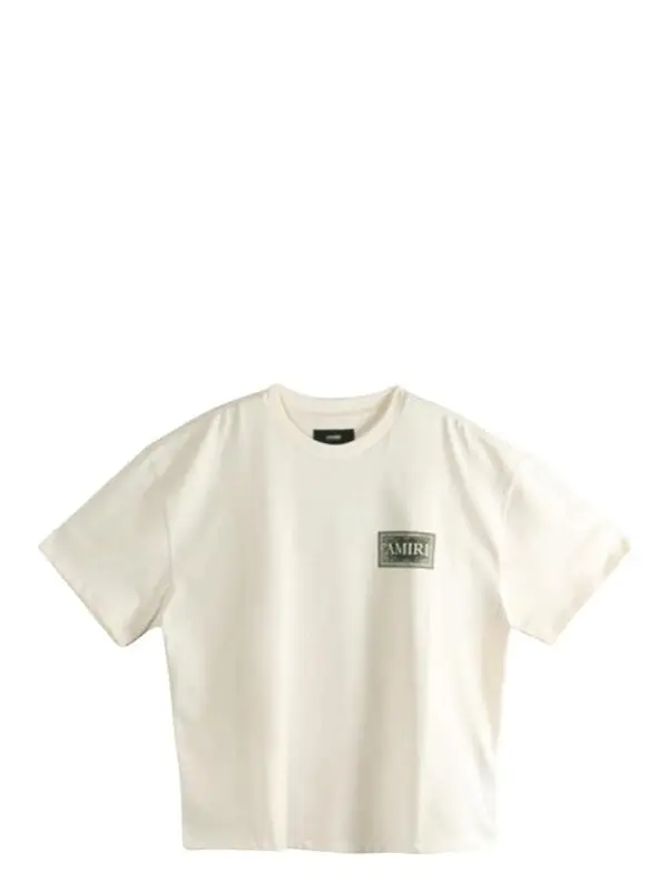 Amiri Short Sleeve Crewneck T-shirt - Ivory