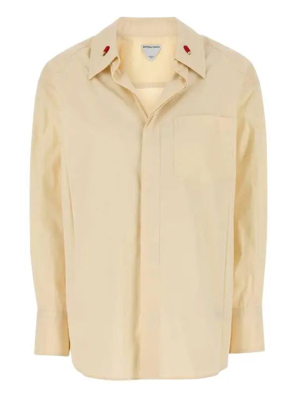 Bottega Veneta Long Sleeve Shirt With Lapel Collar - No