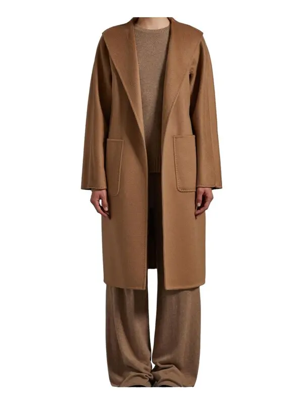 Max Mara Lilia Belted Wrap Coat - Camel Hair
