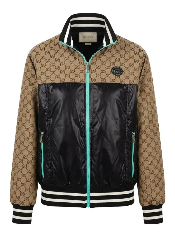 Gucci Logo Zipper Jacket - Black
