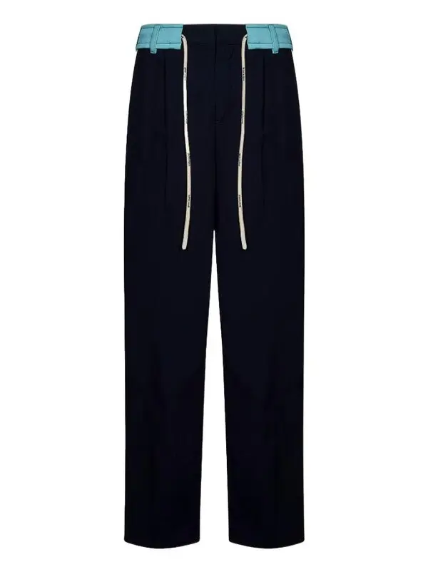 Palm Angels Track Belt Straight-leg Trousers - Black