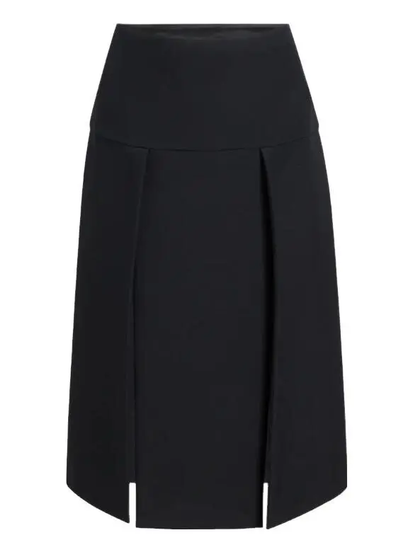 Khaite Kidd Pleated Skirt - Black