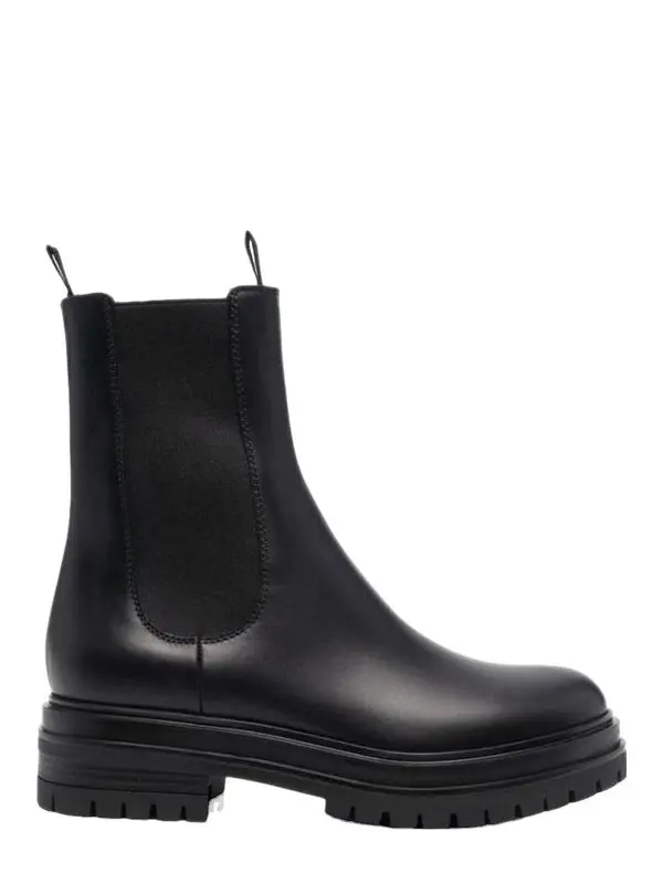 GIANVITO ROSSI Round-toe Chelsea Boots - Black