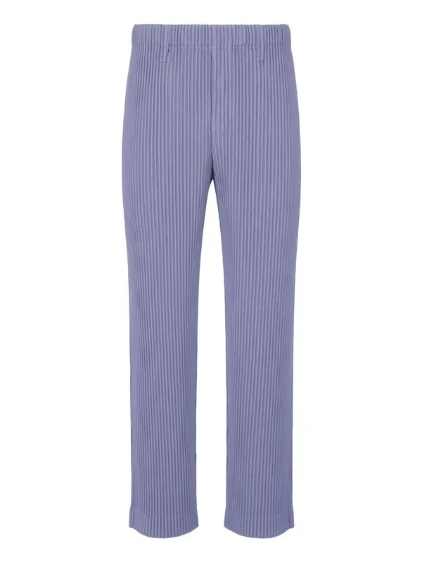 Issey Miyake Homme Plissé Tailored Pleated Trousers - Manarola Wall Purple
