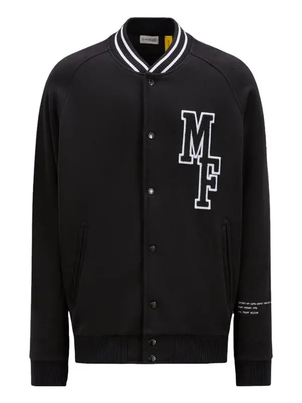 Moncler X Frgmt Varsity Fleece Cardigan - Black