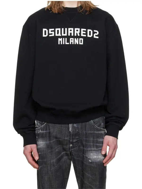 Dsquared2 Milano Crew Neck Sweatshirt - Black