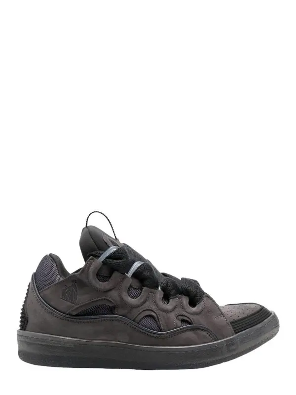 LANVIN Curb Lace-up Sneakers - Black