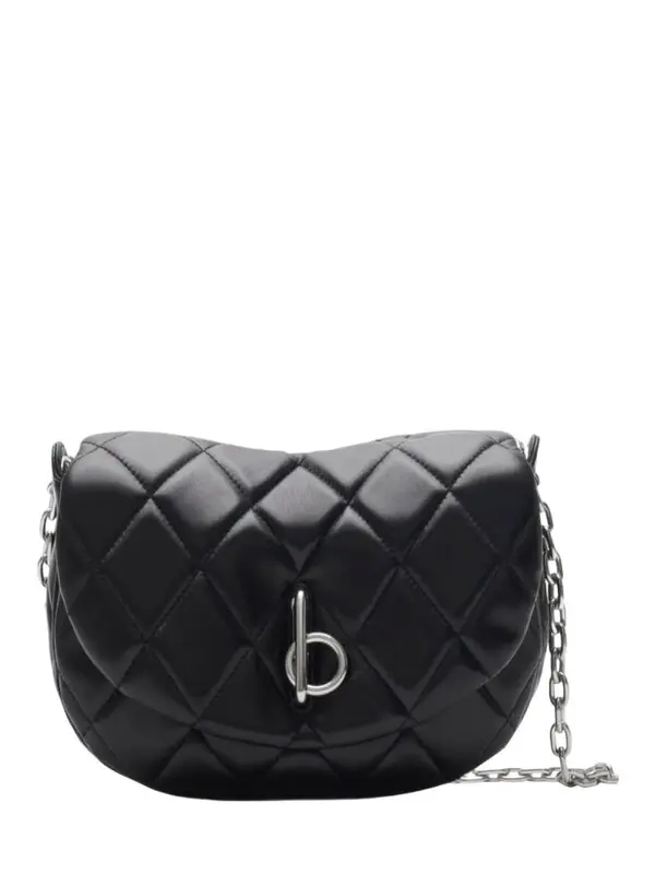 Burberry Quilted Rocking Horse Chain Crossbody Bag - Black/palladium