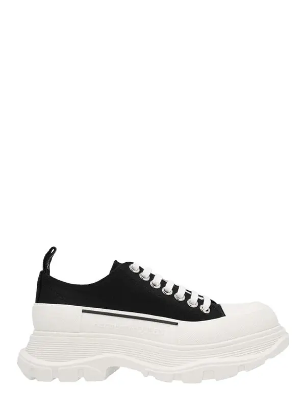 Alexander McQueen Tread Slick Low Top Sneakers - Black/white
