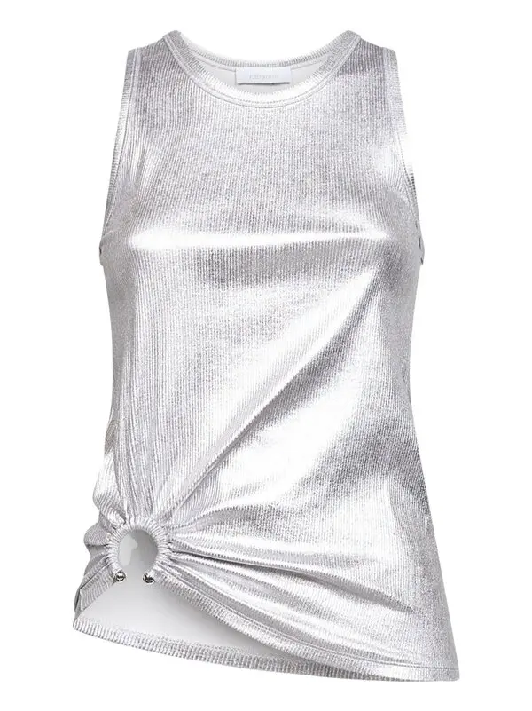 Rabanne Crinkled Ring Detail Top - Multicolor
