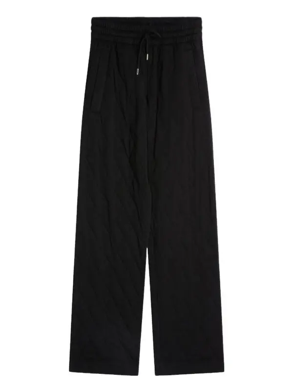 Dries Van Noten Quilted Loose Fit Trousers - Black