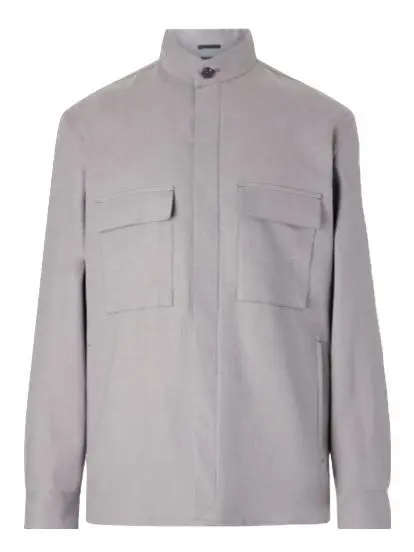 Zegna Flap-pockets Shirt Jacket - Gray