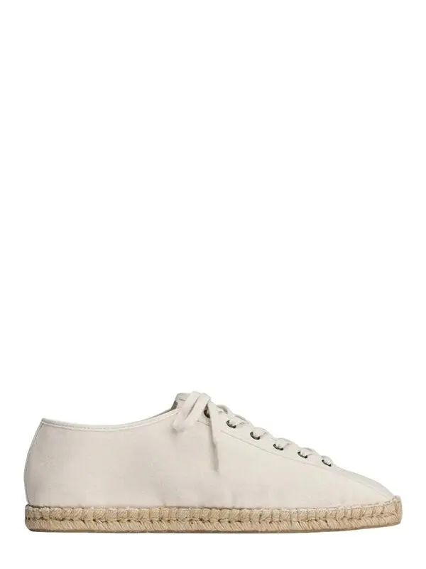 LEMAIRE Linoleum Basic Lace-up Espadrilles - Off White