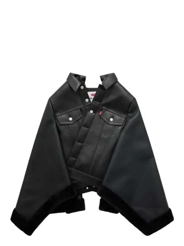 Junya Watanabe Button Cloak - Black