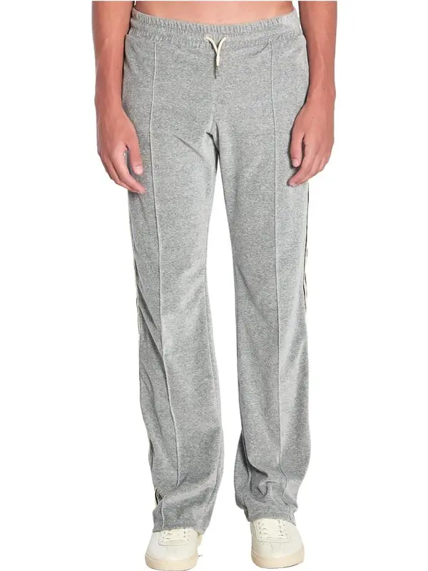 Celine Tracksuit Pants In Velvet Cotton - Grey