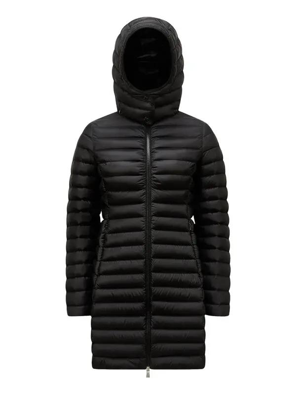 Moncler Igelong Hooded Long Down Jacket - Black