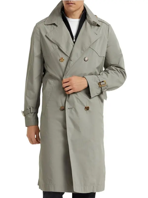 Brunello Cucinelli Lightweight Water-resistant Techno Unlined Trench - Gray