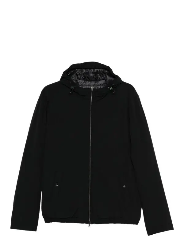 Herno Hooded Zip-fastening Down Jacket - Black