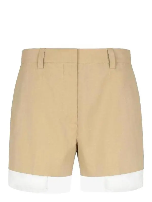 Givenchy Khaki Layered Shorts - Nude