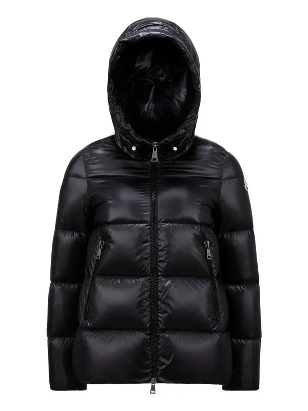 Moncler Hooded Padded Down Jacket - Black
