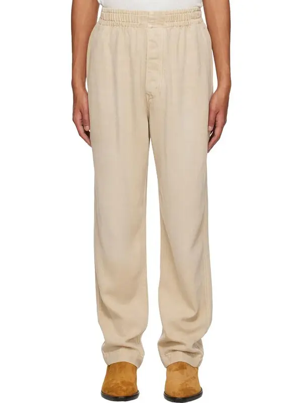 Isabel Marant Étoile Timeo' Elasticated Waistband Jeans - Nude