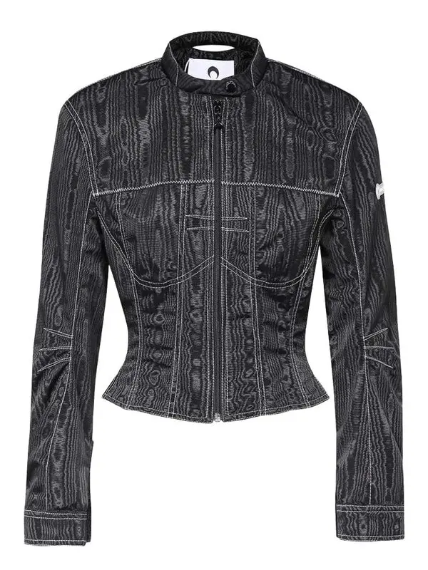 MARINE SERRE Racing Jacket - Black