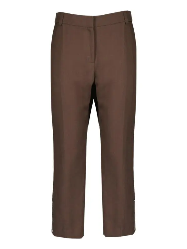 IRO PARIS Hemis Zip-hem Straight Leg Pants - Brown