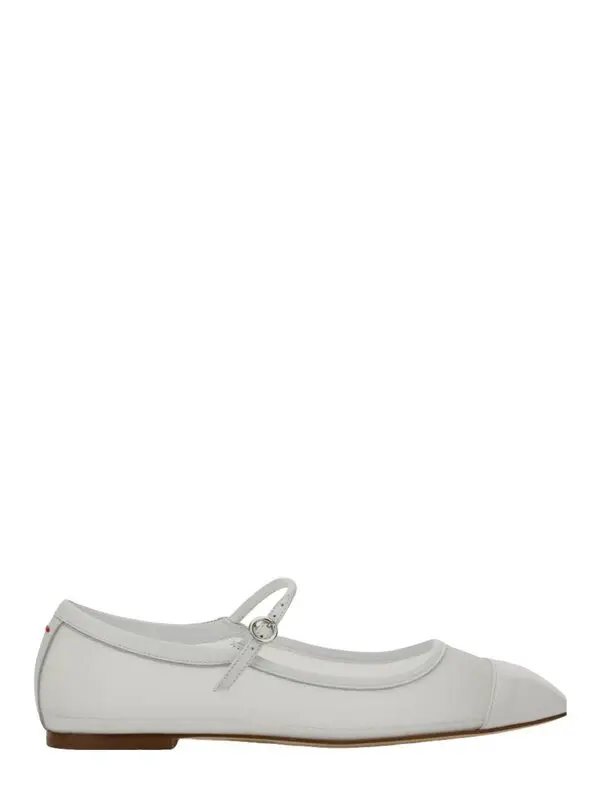 AeydĒ Uma Square Toe Mary Jane Flats - Opticwhite