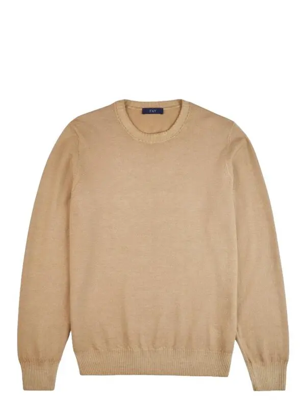 FAY Crew Neck Sweater - Nude