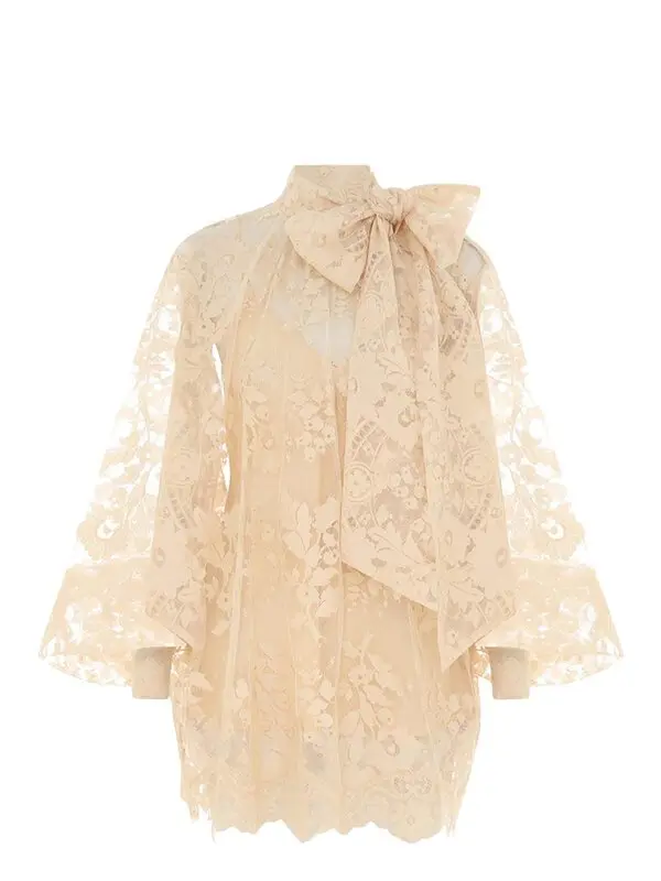 Zimmermann Illustration Lace Blouse - Weak Tea