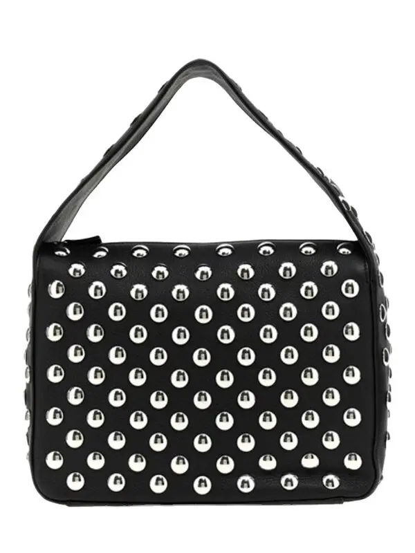 Khaite Elena Studded Small Shoulder Bag - Black