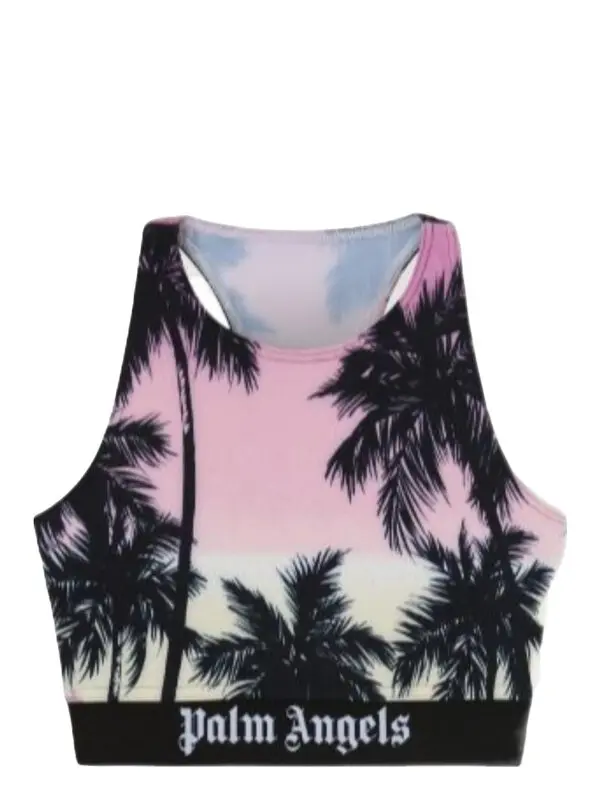 Palm Angels Tropical Sport Top - Black