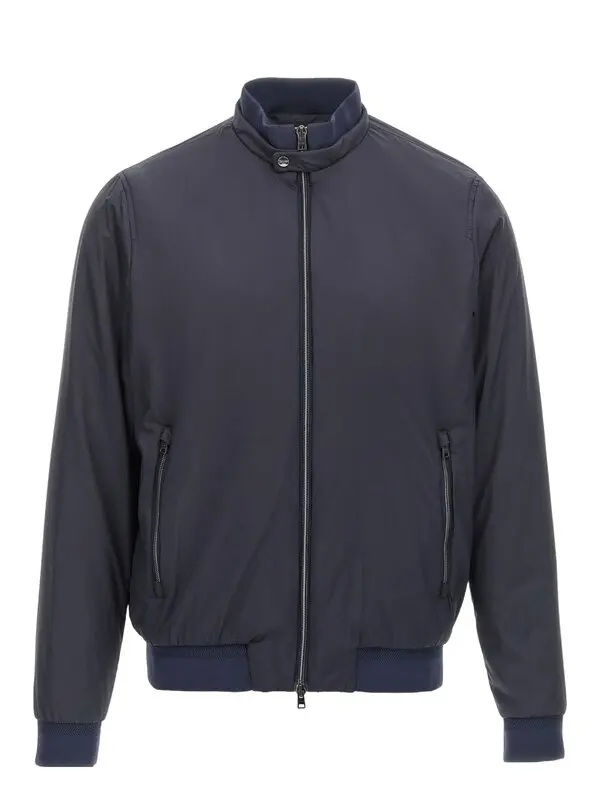 Herno Zip-up Bomber Jacket - Blue