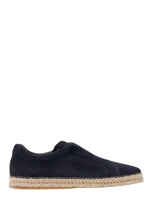 SCAROSSO Round Toe Casual Espadrilles - Black