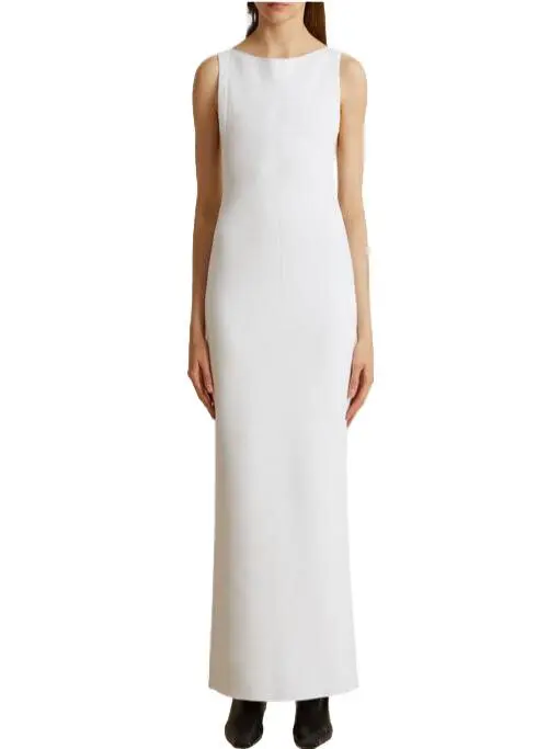 Khaite The Evelyn Maxi Dress - White
