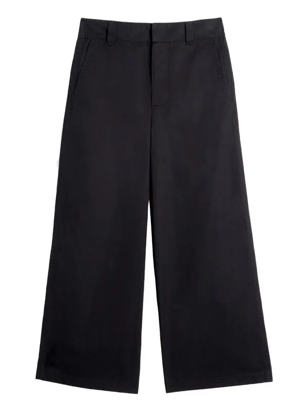 LEMAIRE Wide Leg Trousers - Black