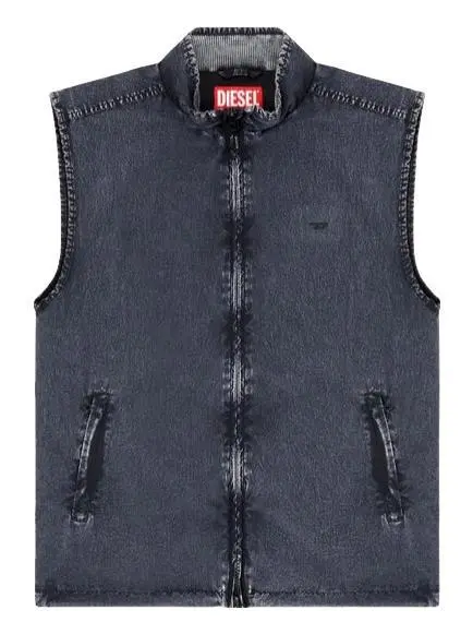 DIESEL® J-erb Sleeveless Gilet - Dark Blue
