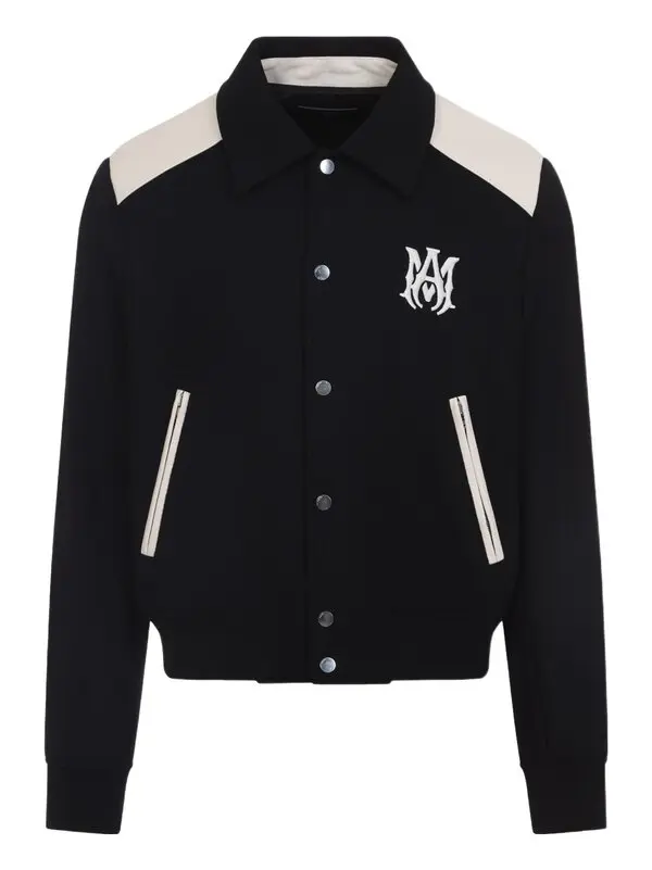 Amiri Ma Embroidered Bomber Jacket - Black