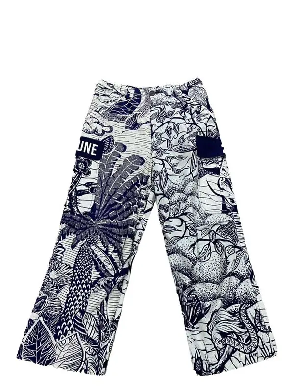 Dior Printed Casual Pants - White