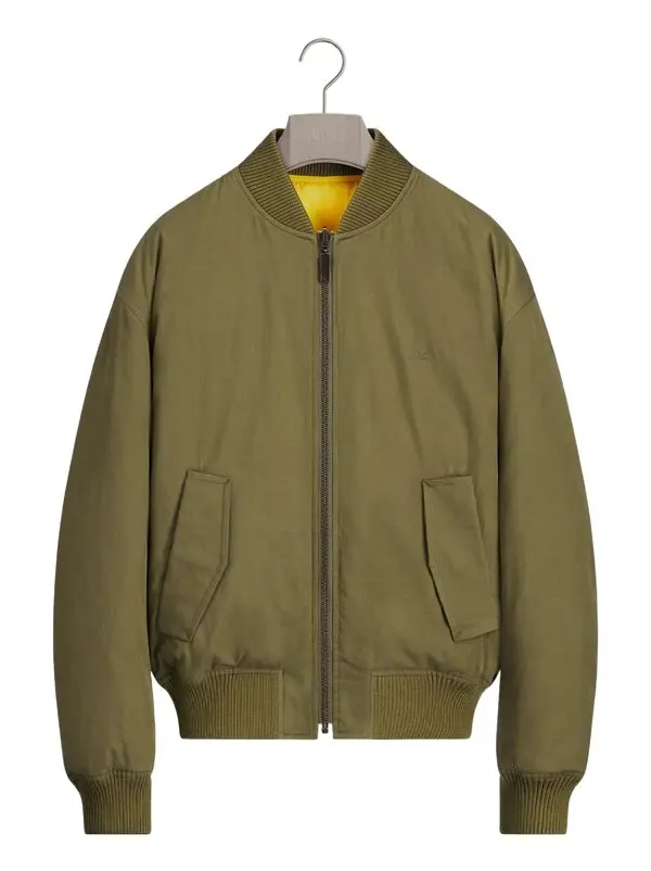 Dior Reversible Bomber Jacket With Book Cover Embroidery - Green