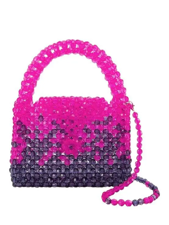 Germanier Beaded Top Handle Bag - Pink
